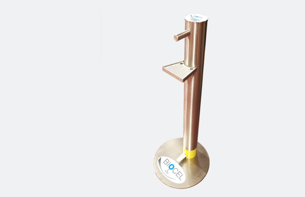 Hand Sanitiser Station • Hands Free Dispenser • Biocel Ltd
