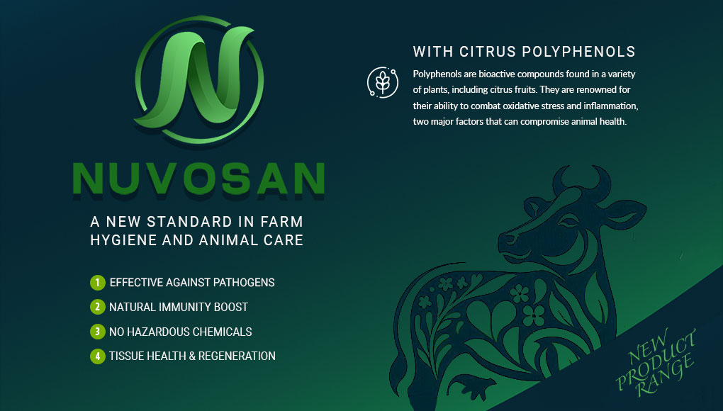 Nuvosan Teat Dip • Sustainable Dairy Hygiene • Biocel Ltd